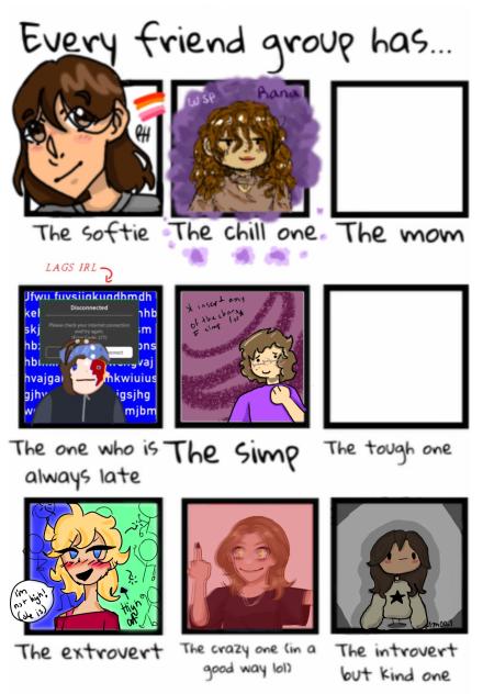 Friend Groups be like - ibisPaint