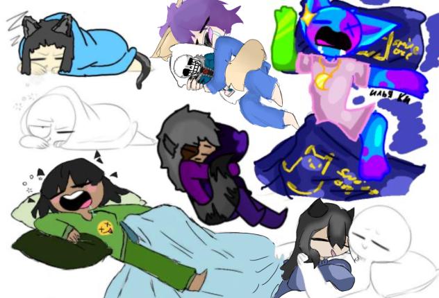 sleeping collab ∘˙˚ - ibisPaint