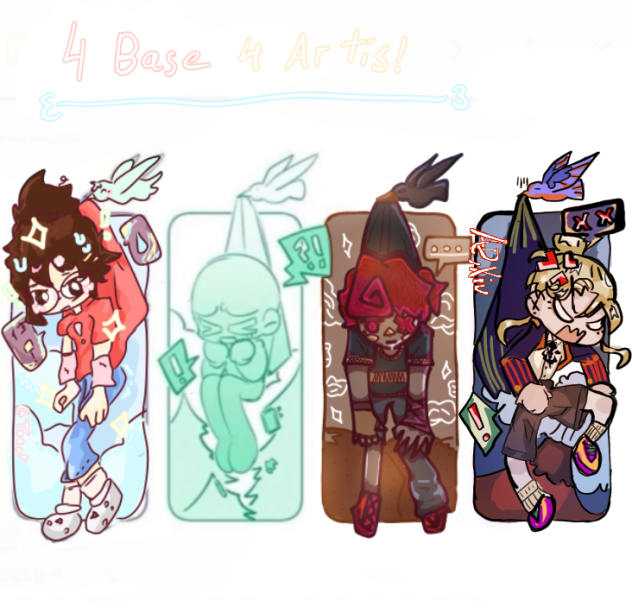 4 artists 1 base - ibisPaint