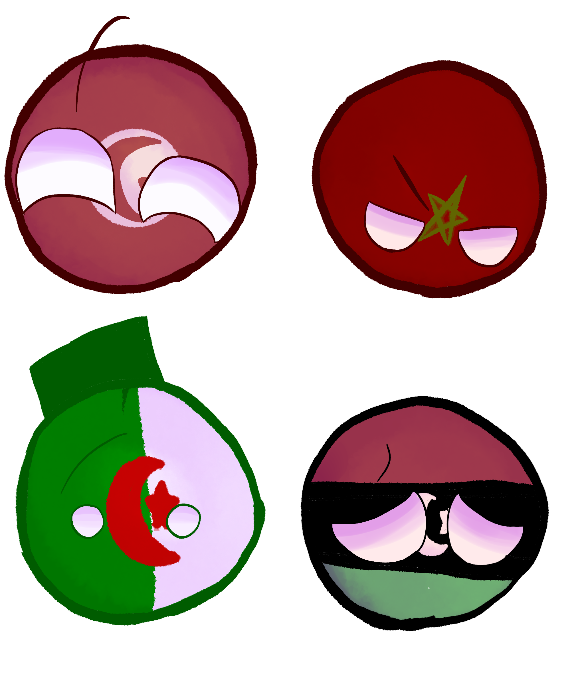 north Africa CountryBalls sticker - ibisPaint