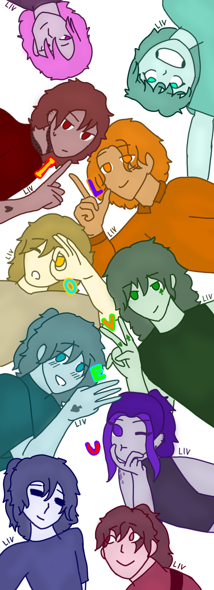 Colored oc’s x10 - ibisPaint