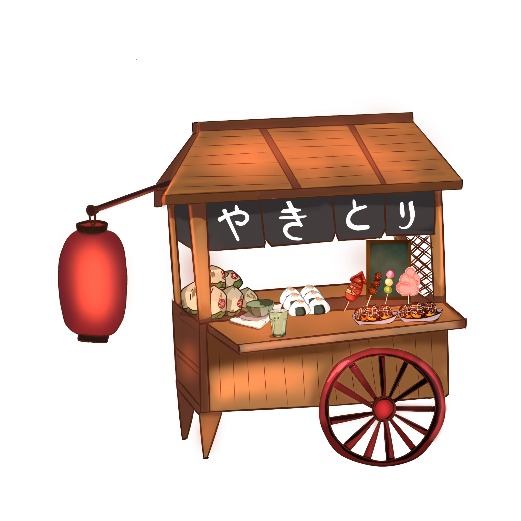 Japanese food stall - ibisPaint