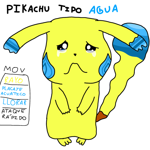 PIKACHU agua - ibisPaint