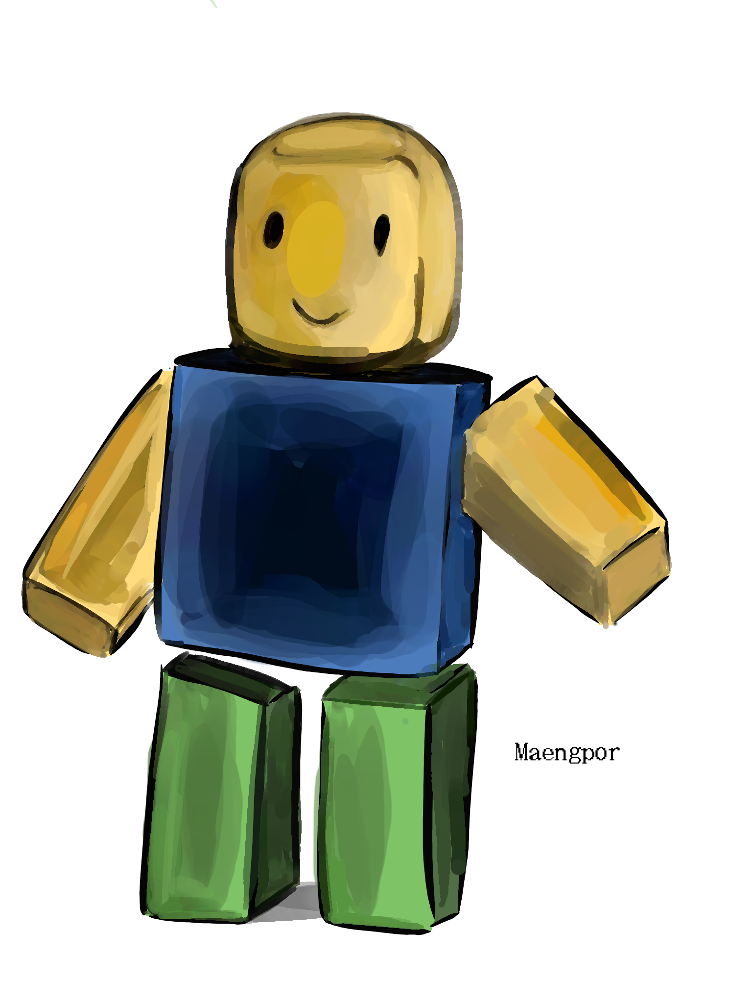 Noob from Roblox - ibisPaint