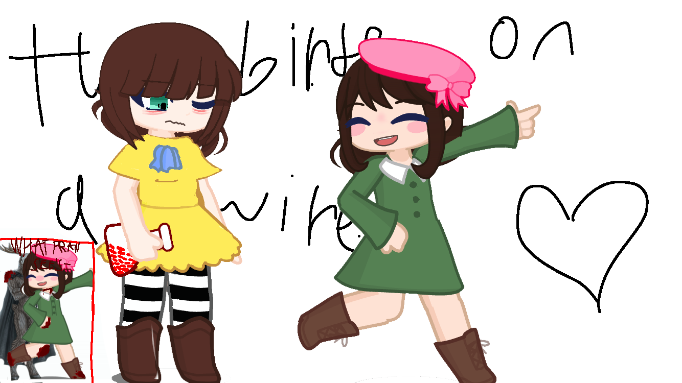 Two birds on a wire… - ibisPaint