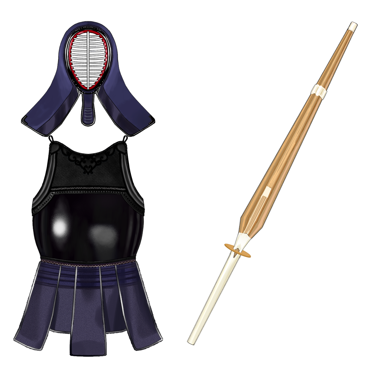 Kendo armor and sword - ibisPaint