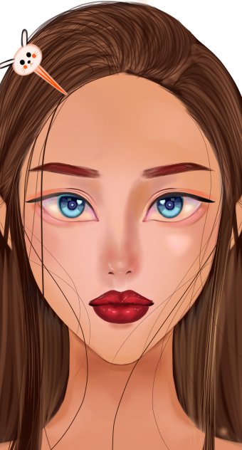 cô gái - ibisPaint