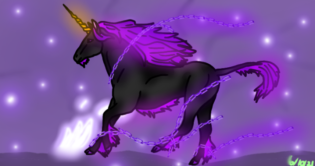 purple horse, thingy - ibisPaint