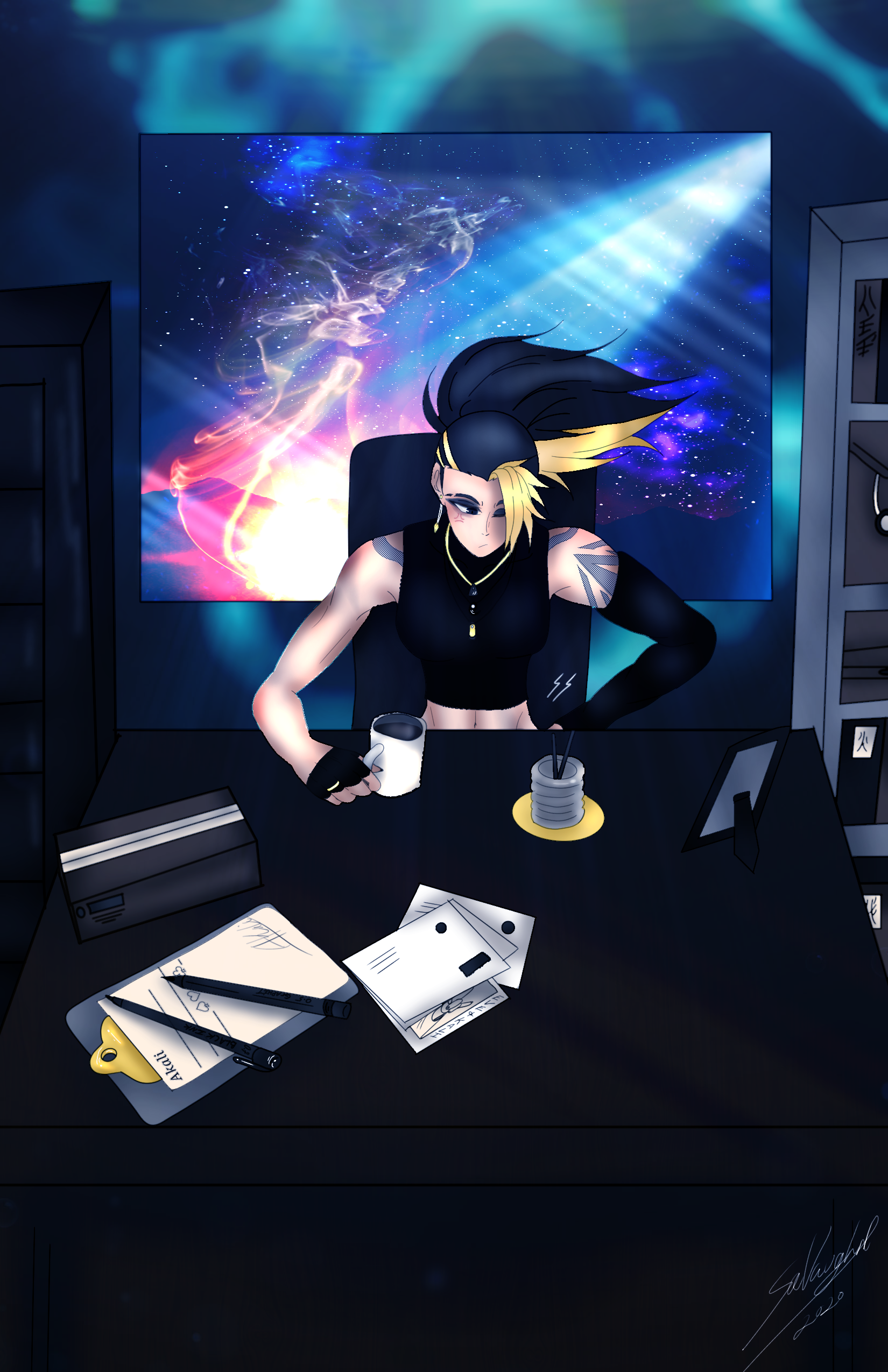 KDA Akali at work - ibisPaint
