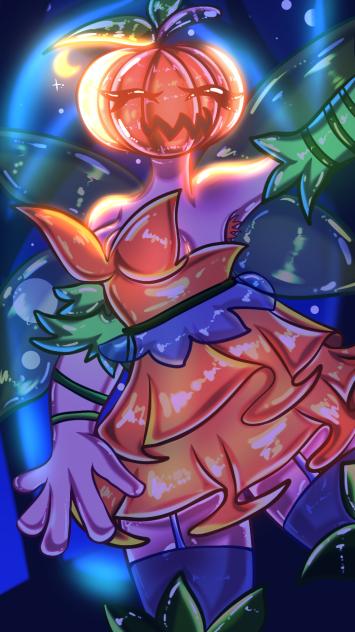 Halloween Pumpkin (Ms. Pumpkin Head) - ibisPaint