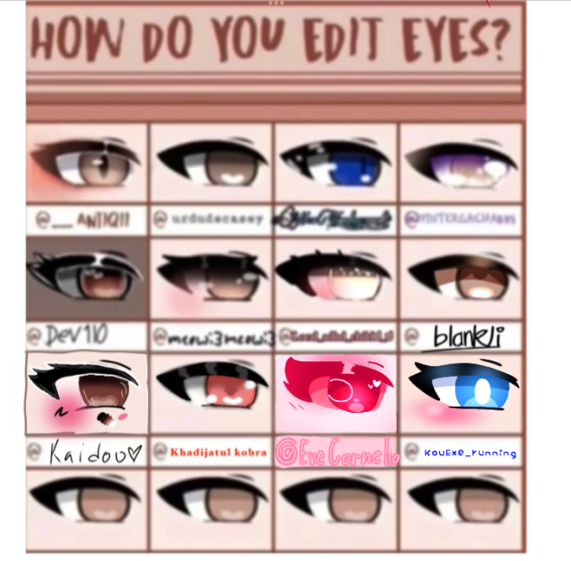how do you edit eyes - ibisPaint
