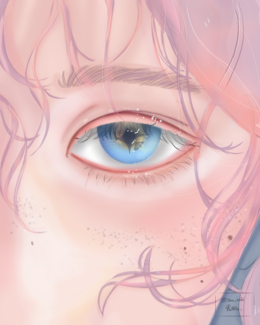 Blue eyes.. - ibisPaint