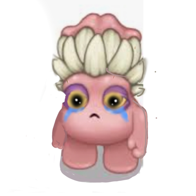 A sad monster - ibisPaint