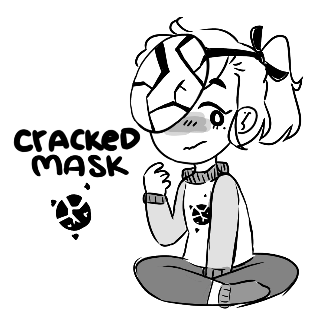Cracked Mask - SpeedPaint - ibisPaint