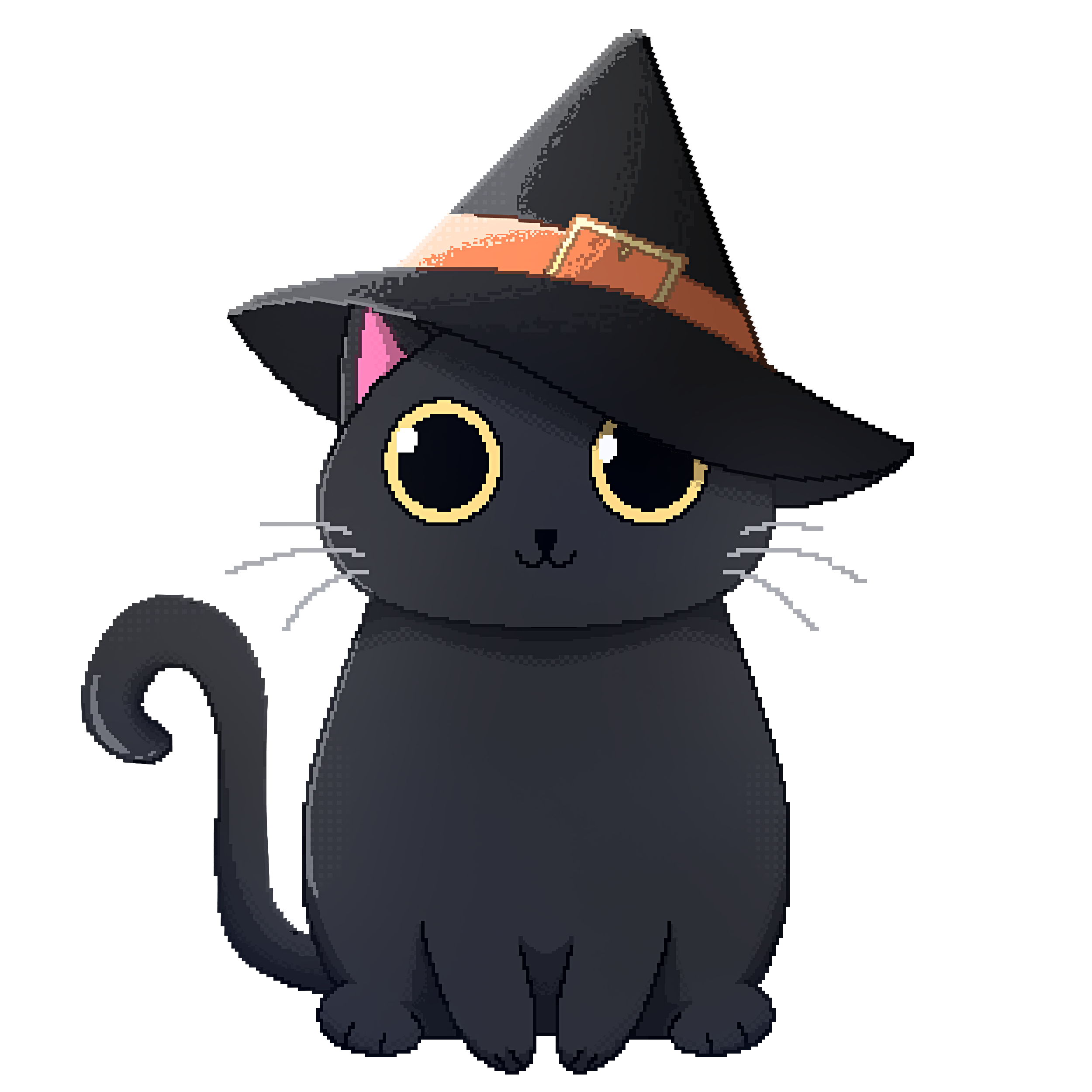 Black cat 🐈‍⬛ (pixel) - ibisPaint