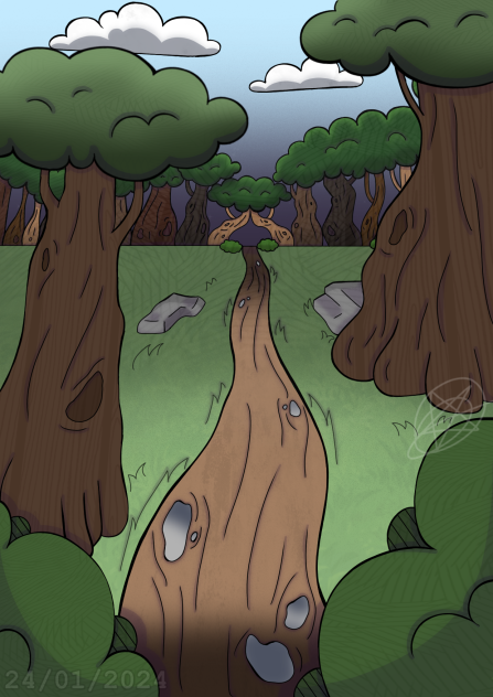 Forest Path - ibisPaint