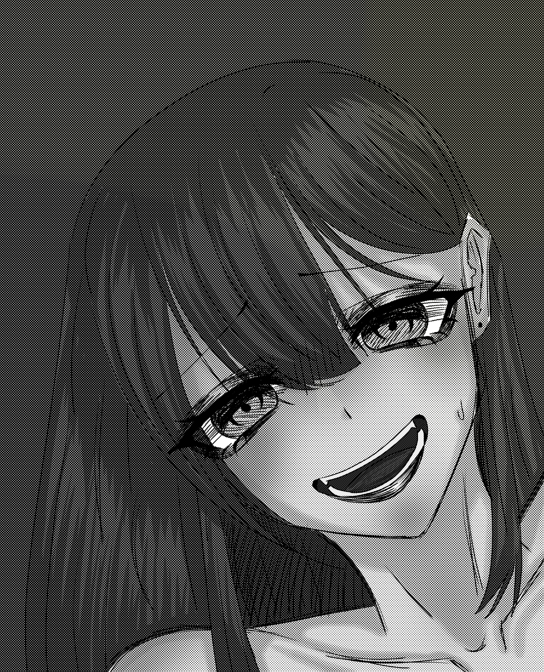Haa.(black and white) - ibisPaint