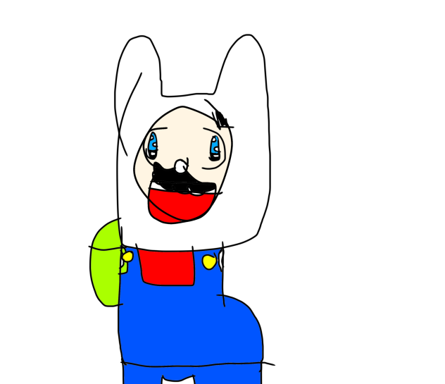 SMG4 Mario as Finn - ibisPaint