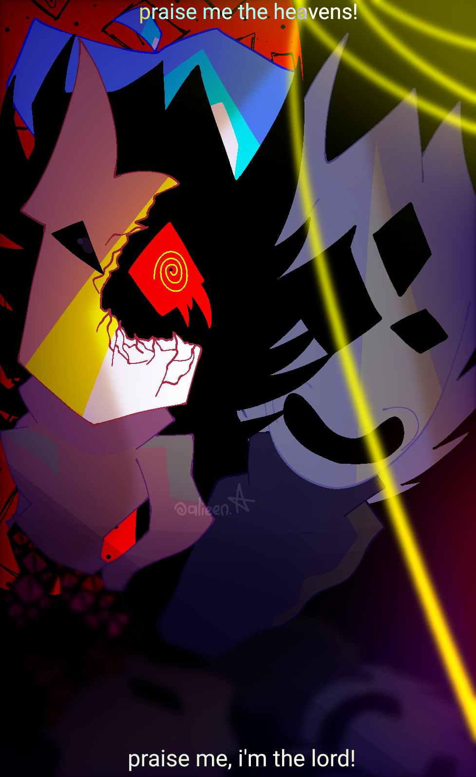 i am the angel sent down from above - ibisPaint