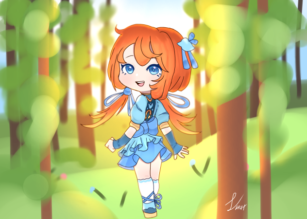 Spring forest walk - ibisPaint