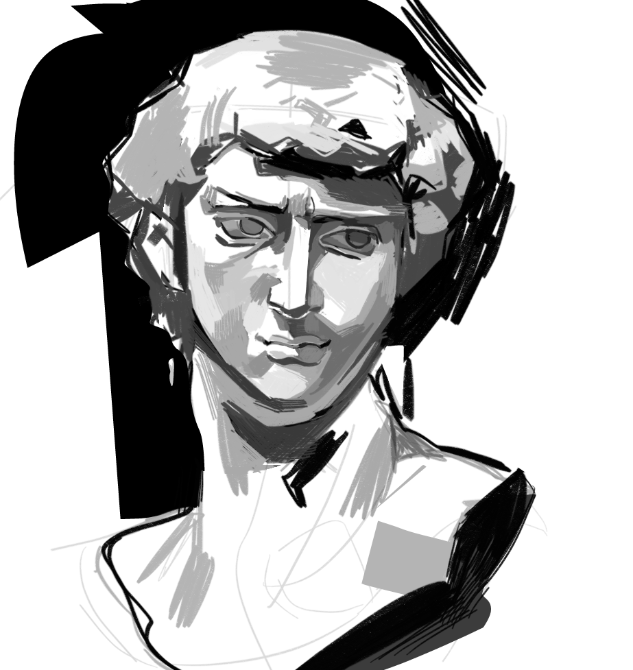 Funny statue - ibisPaint