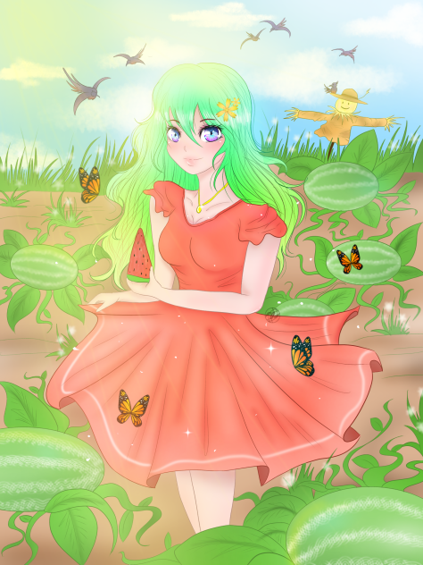 watermelon farm - ibisPaint