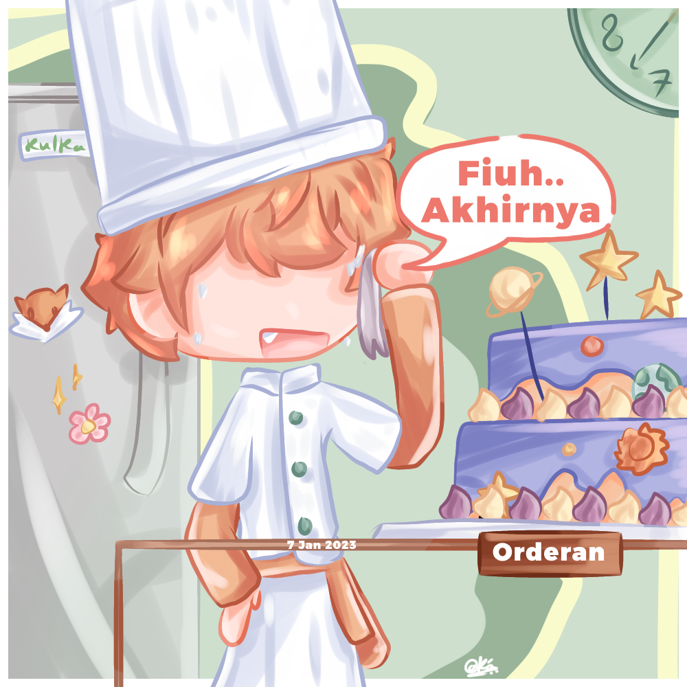 week 1 cake - ibisPaint